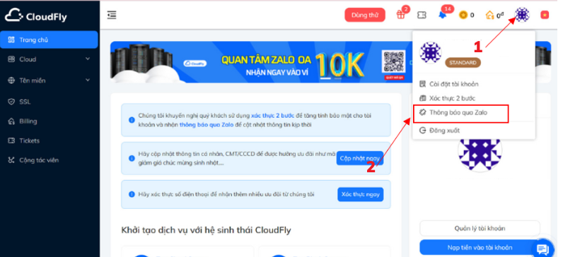 QUAN TÂM ZALO OA – NHẬN NGAY VÀO VÍ 10K